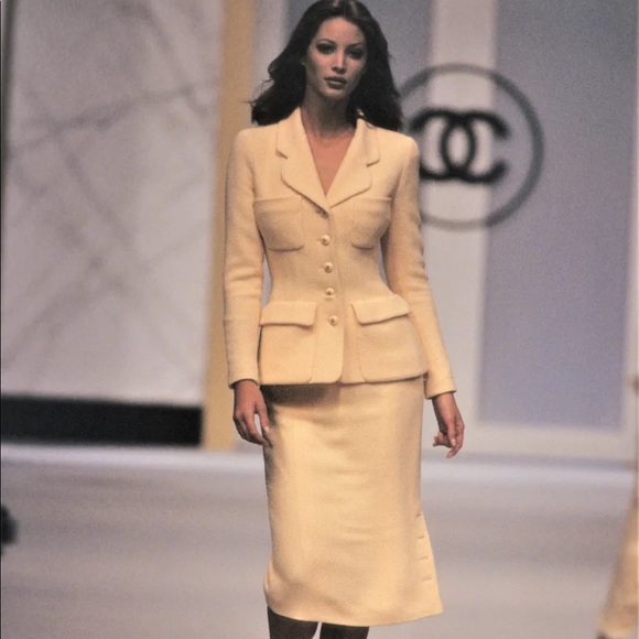 CHANEL | Jackets & Coats | Chanel Tweed Runway Spring 993 Suit Jacket ...